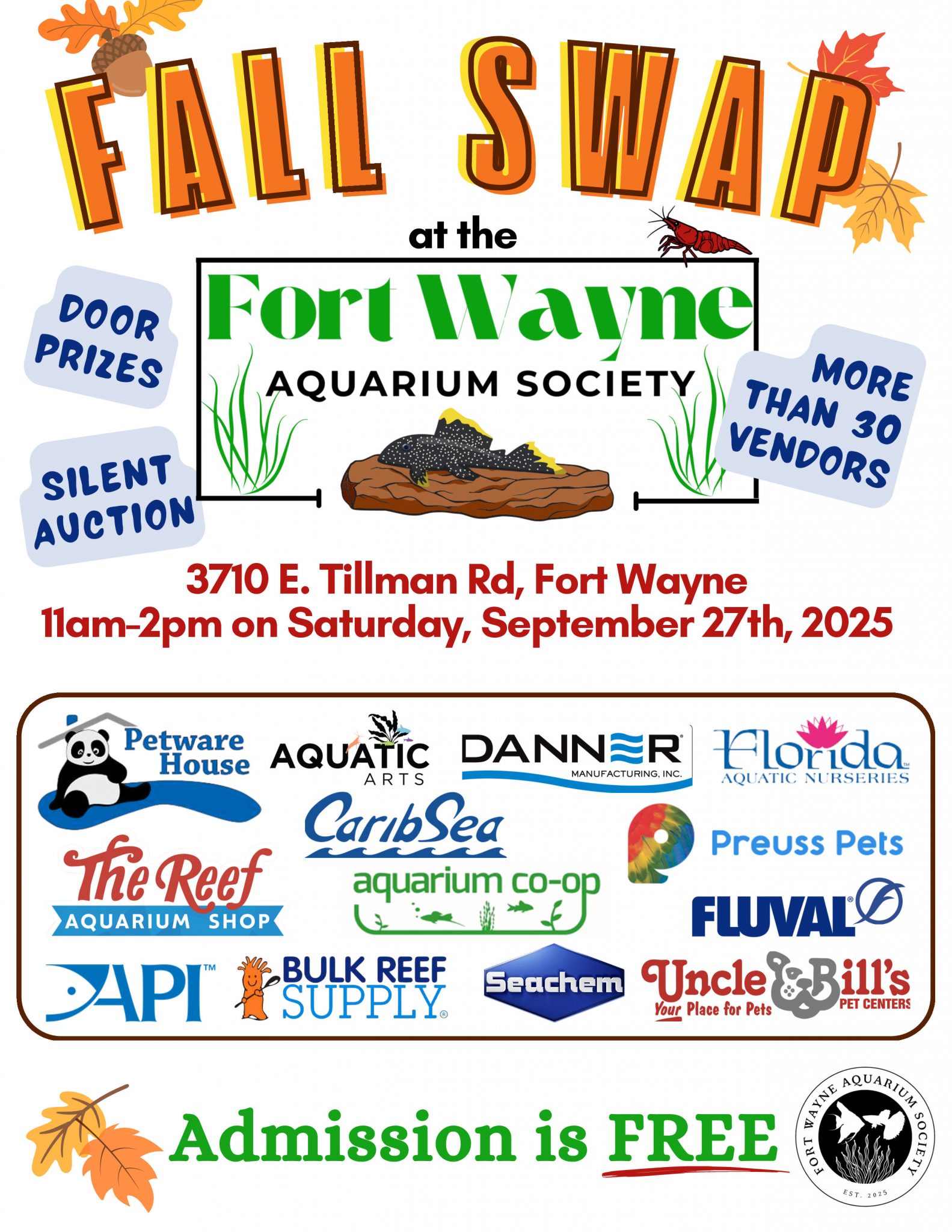 Fall Swap – Fort Wayne Aquarium Society